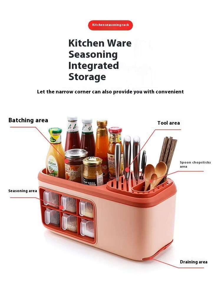 Kitchen Storage Box Utensils Organization Box Knife Holder Kitchen ...