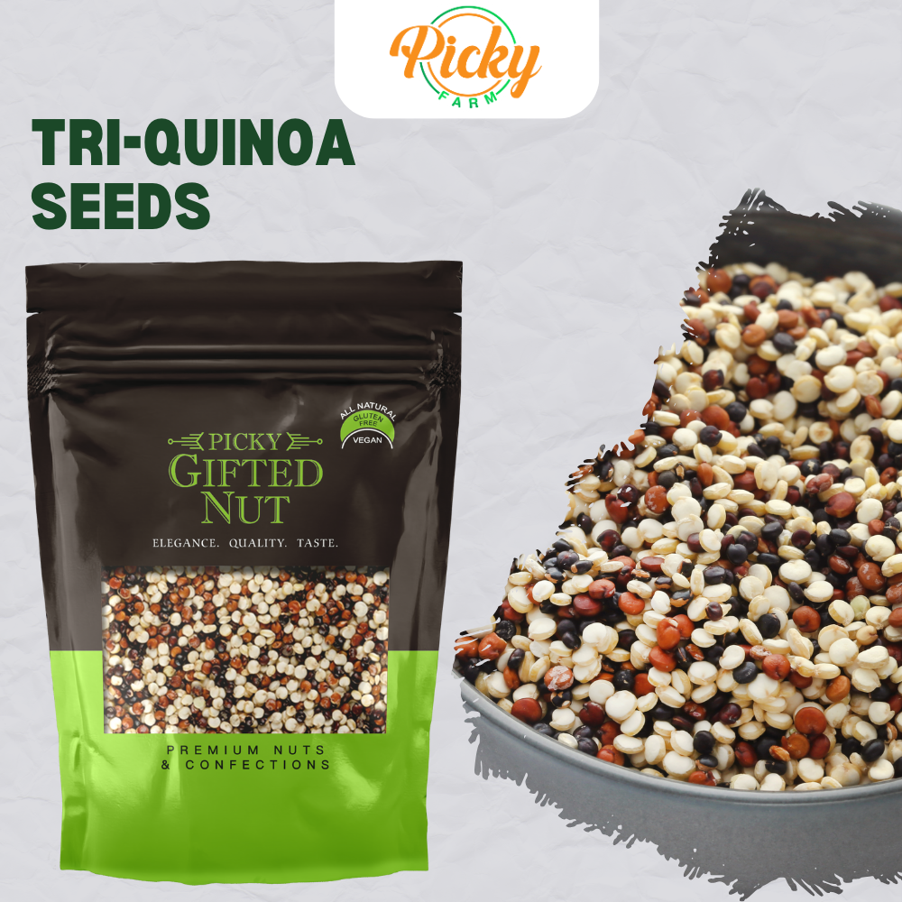 Tricolor Quinoa, 435g Premium Blend of White, Red & Black Quinoa for ...