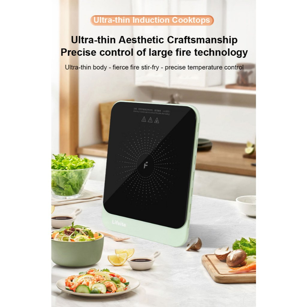 Xiaomi Lifeite 2200W Ultra Thin Induction Cooker 10 Speed Temperature ...
