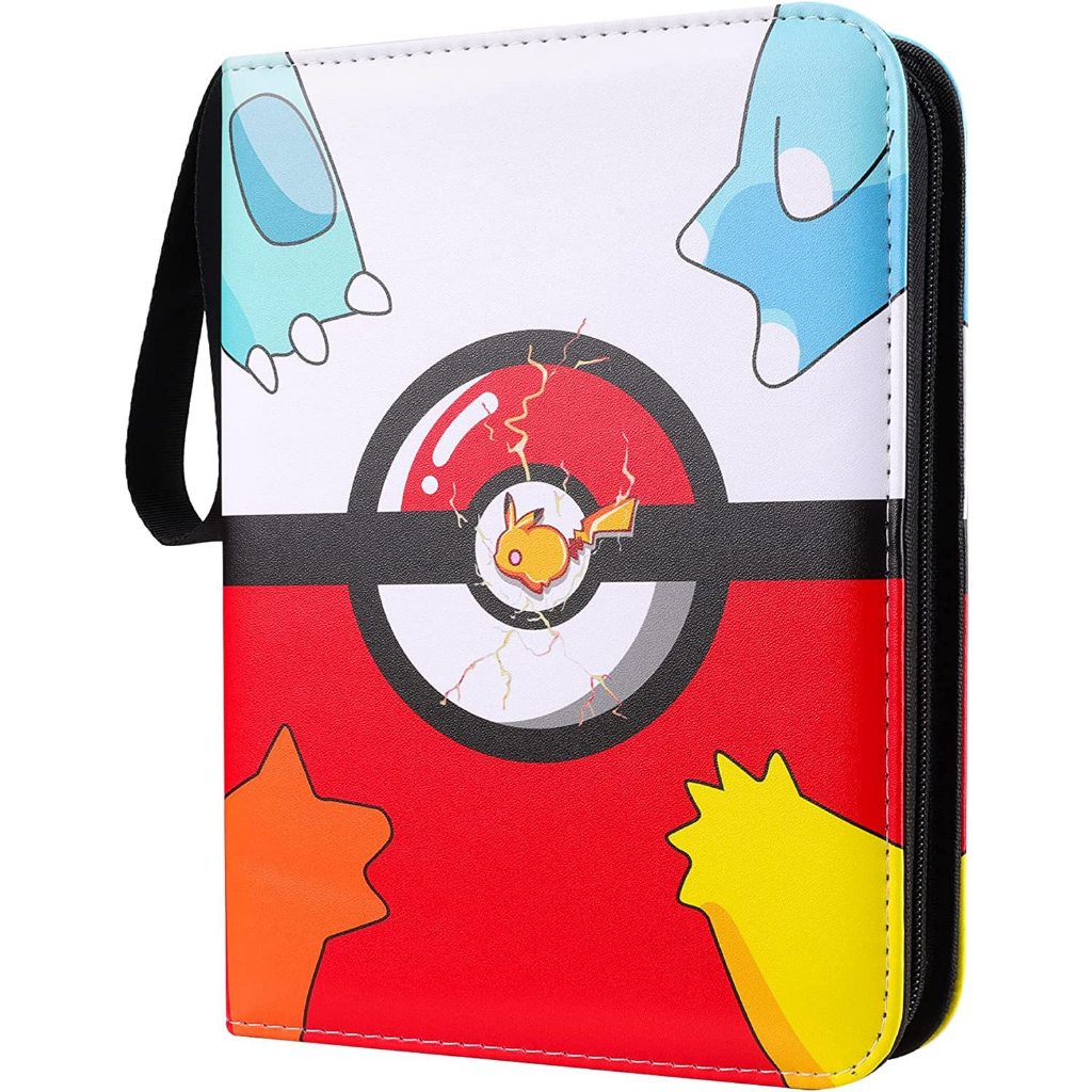 Pokémon Card Album Pokémon Game Card Book 4 Grid loose-leaf Card Pack ...