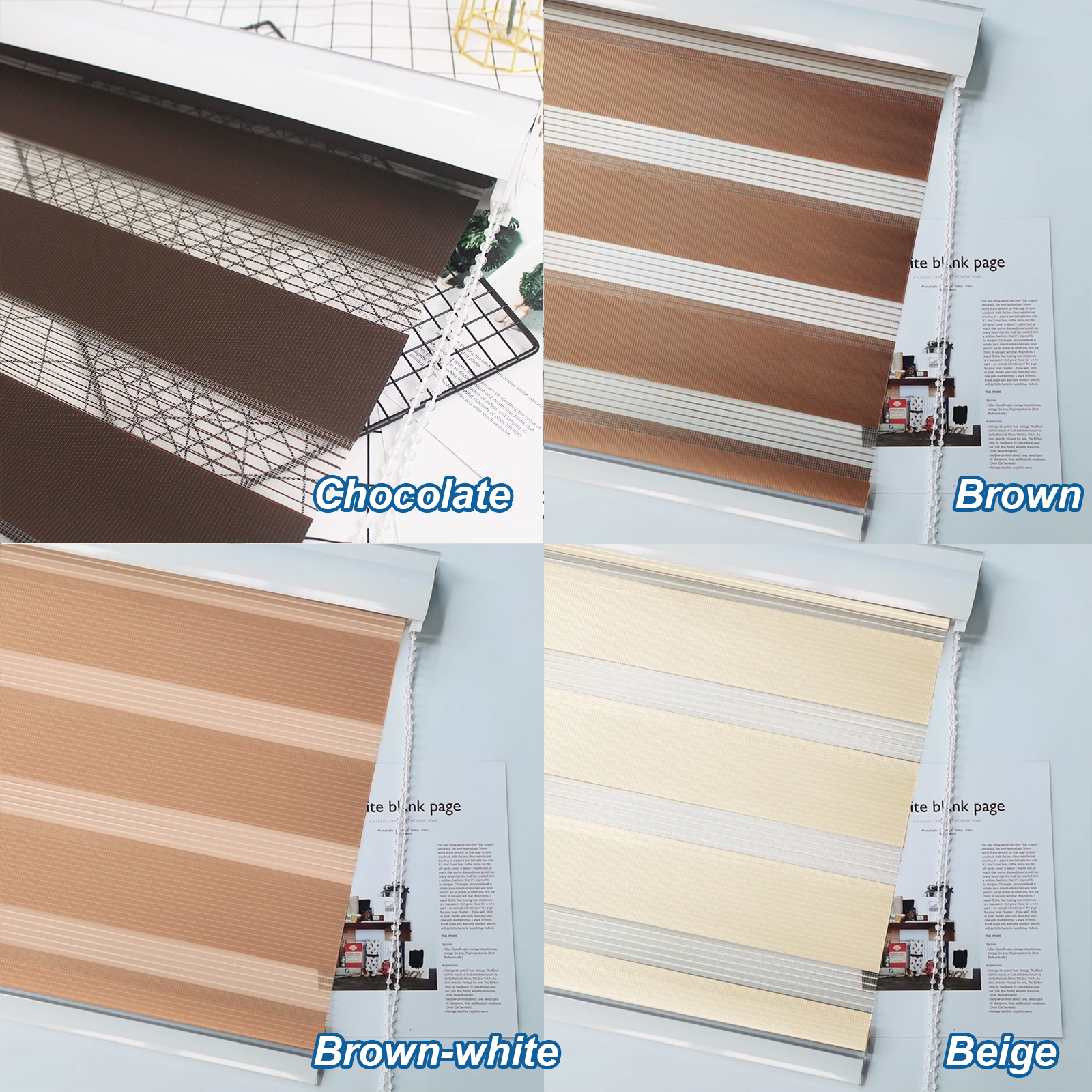 Korean Blinds No Drill for Windows Venetians Duo Roller No Punching ...