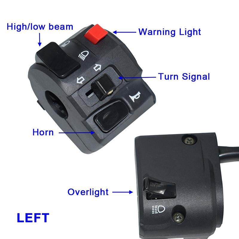 7/8 "22mm Push Button Switches Horn Motorcycle Turn Signal Electric Fog Light Start Light ...