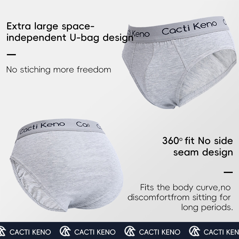 Cacti Keno Plus Size Briefs for Men Cotton High Quality Men's Briefs ...