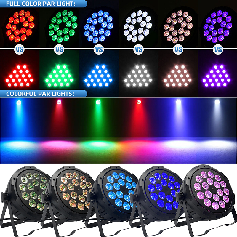 NEW ARRIVALS 18 LED Slim Par Light RGBW 4 IN 1 Full Color Stage ...