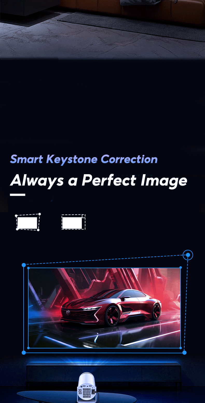 MODOFO Projector HY300/H713 Android 4k Projectors Portable Mini ...