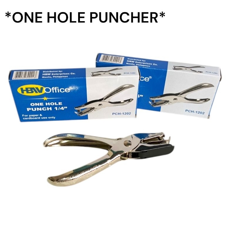 HBW office One Hole Puncher Ticket Puncher 1/4"PCH-1202 | Shopee ...