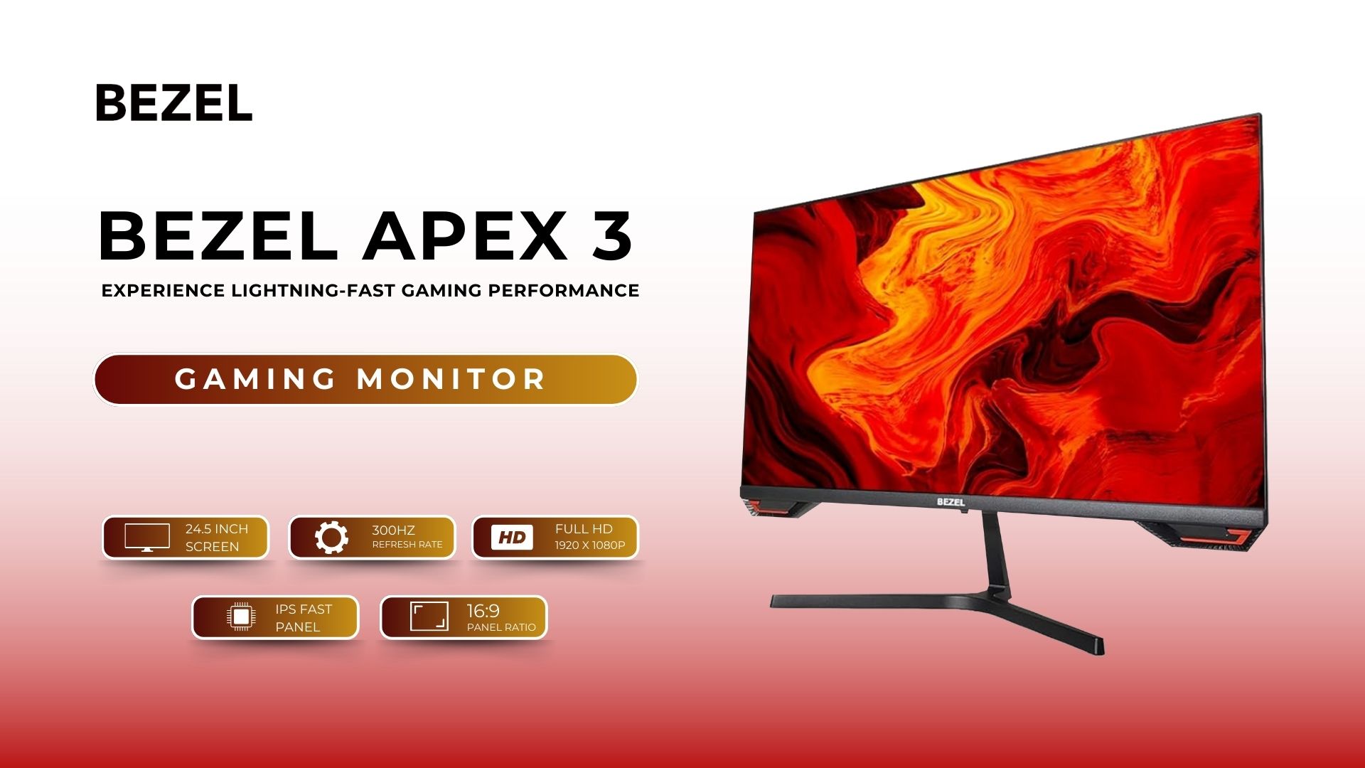 Bezel Apex 3 - 24" 300HZ FAST IPS Gaming Monitor | Shopee Philippines