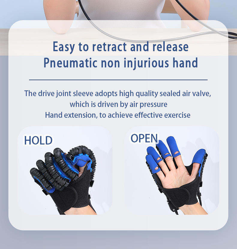 Rehabilitation Train Gloves Stroke Hemiplegic Finger Therapy Trainer ...