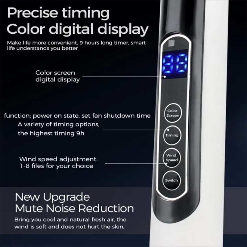 16Inch Aesthetic Electric Fan Stand Fan with Remote Control Floor Fan ...