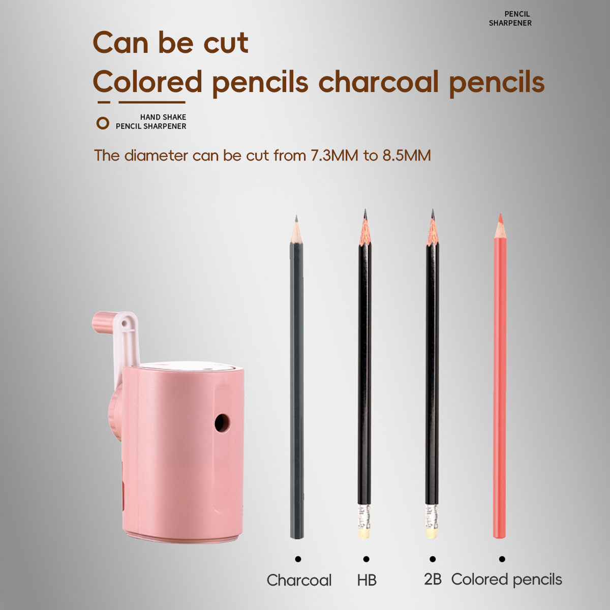 Kids Pencil Sharpener Hand Crank Manual Mechanical Pencil Sharpener For ...