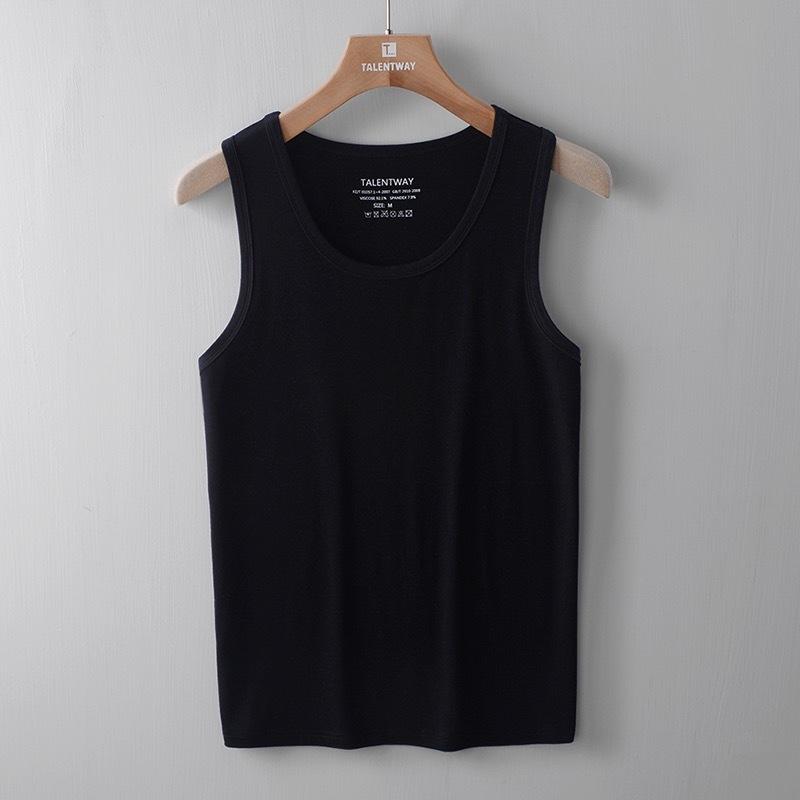 Men'S Cotton Plain Sando Body Fit Vest Tanks Top Plain Muscle Basic ...