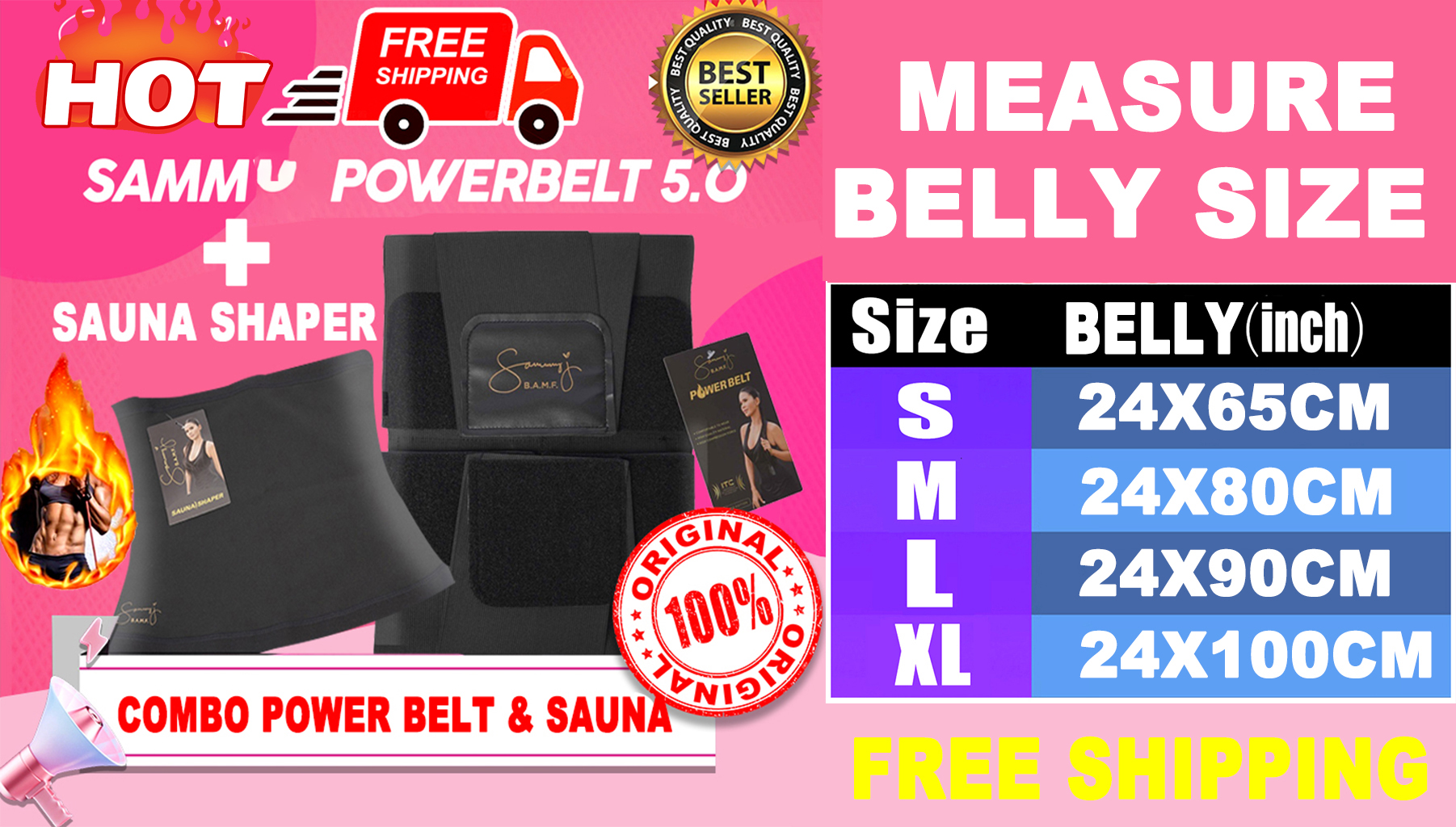 Sammy j 6.0Slim Belt Original Waist Trainer women Corset 6.0 sammy j ...