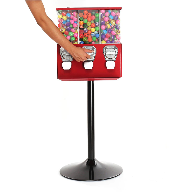 SHANBEN Coin-operated Three-head candy machine Egg twister with stand ...