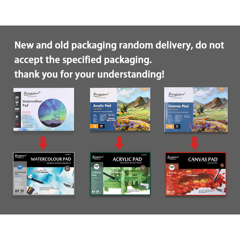 Premium Acrylic Pad 20 Sheets Painting & Drawing Pad with Thick 200G ...