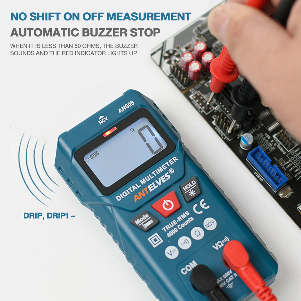 AN008 Digital Multimeter HT123 Smart Multimeter 600V AC/DC High ...