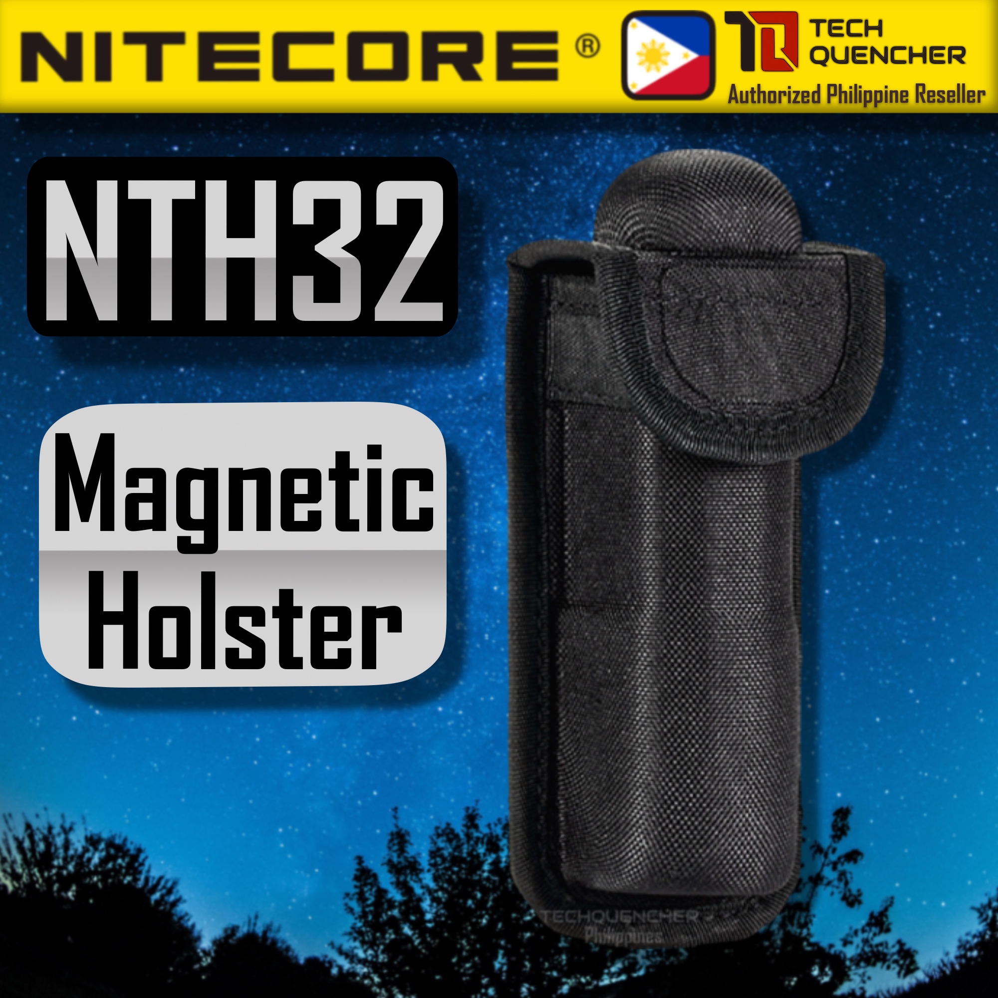 Nitecore NTH32 Flashlight Holster - Magnetic - Hardshell - EDC - P23i ...