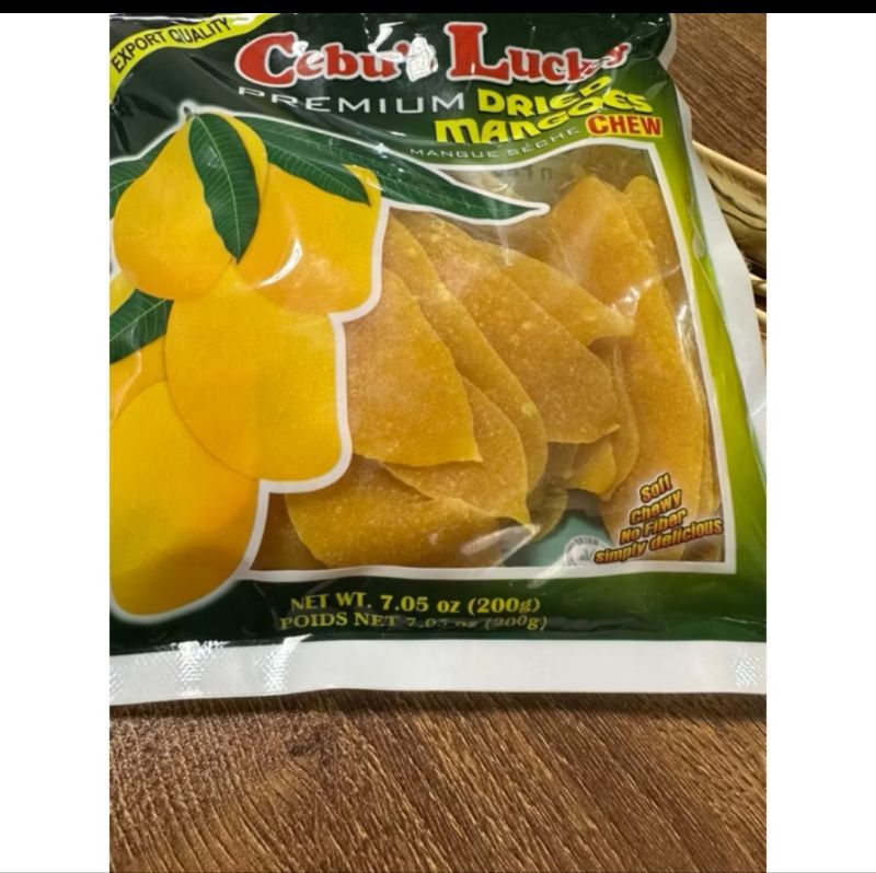 Cebu's Lucky Dried Mango Chew 200grams | Cebu Best Delicacies | Shopee ...