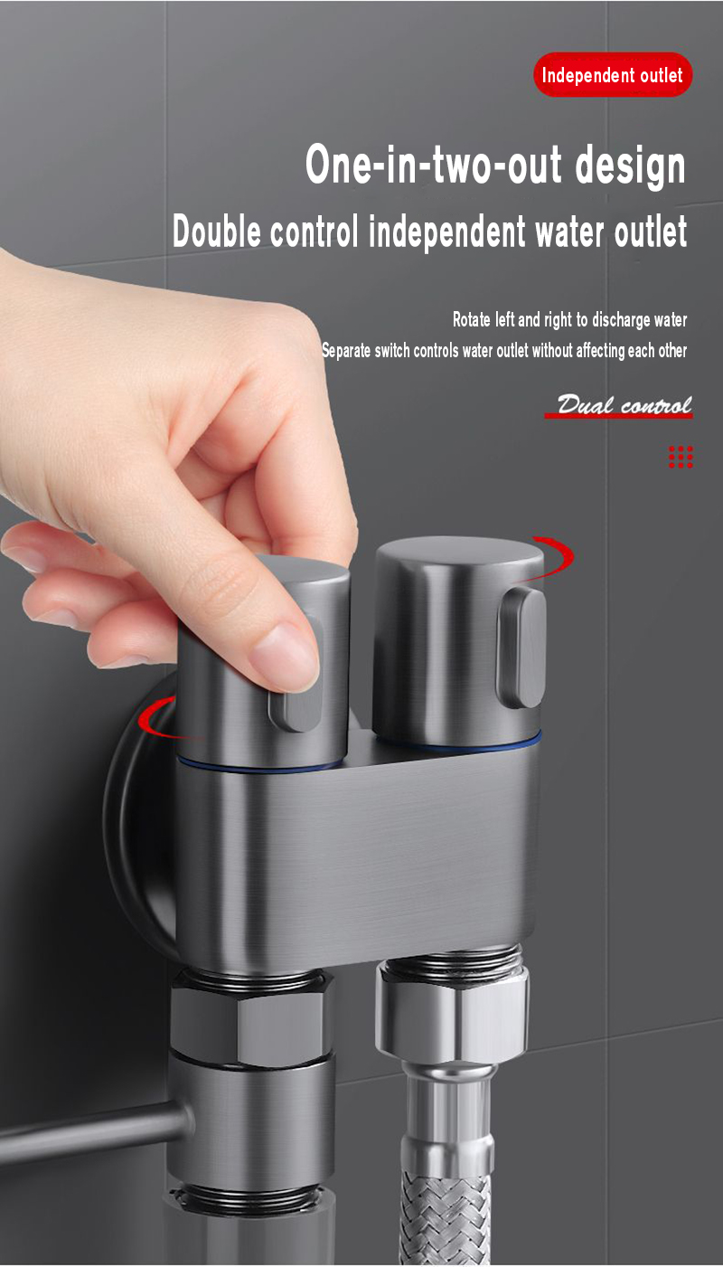 Handheld Bidet Sprayer Set Spray Gun Bathroom Self-Cleaning Handheld ...