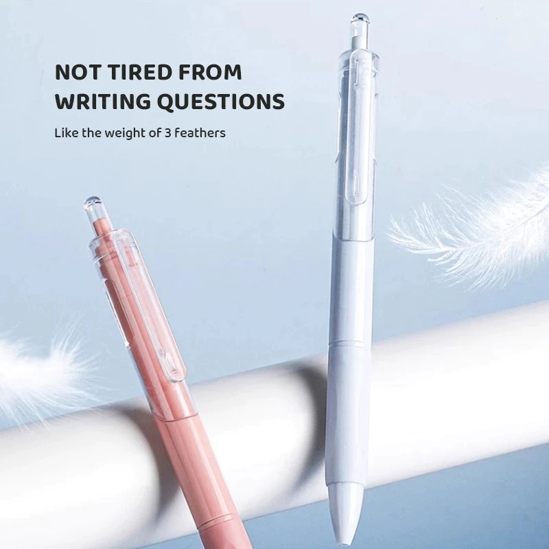 100pcs Press Gel Pen ballpen 0.5mm Black Ink Retractable Pen Writing ...