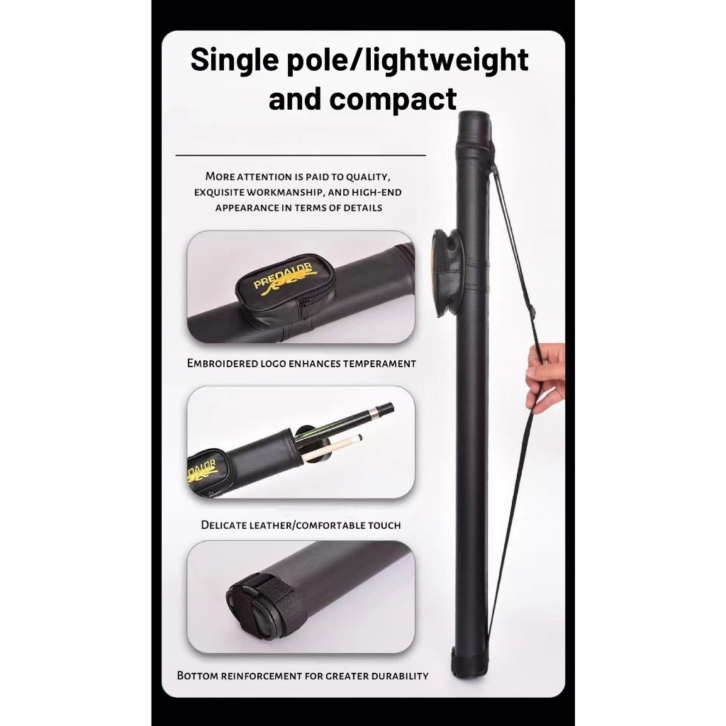 Predator double/single hard case for billiard/pool cue stick or tako ...