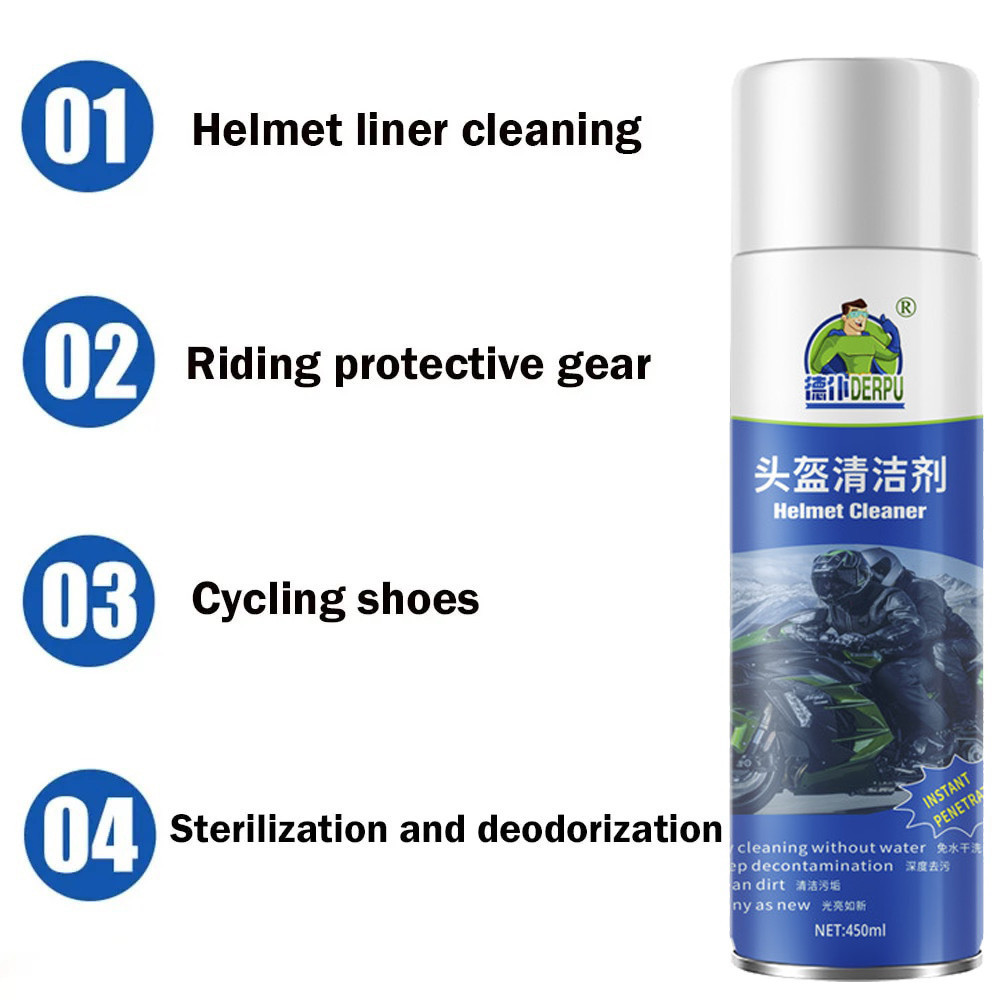Helmet Cleaner Spray - Helmet Interior & Exterior Cleaner - Fresh ...