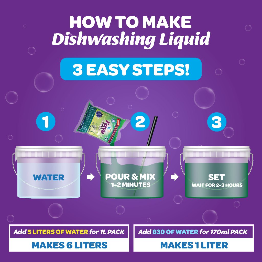 FAVE ORIGINAL premium dishwashing liquid just add water for 2L-15L ...