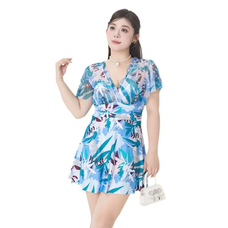 Swimsuit for Women Plus Size Black Beach Outfit Conservative Swimwear ...