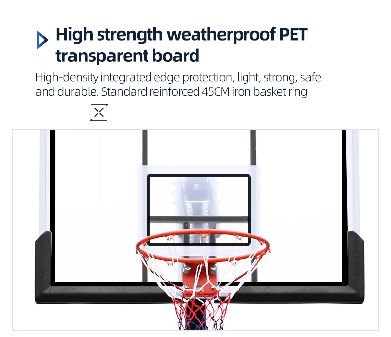 Premium Portable Basketball System Basketball Hoop with Stand Movable ...