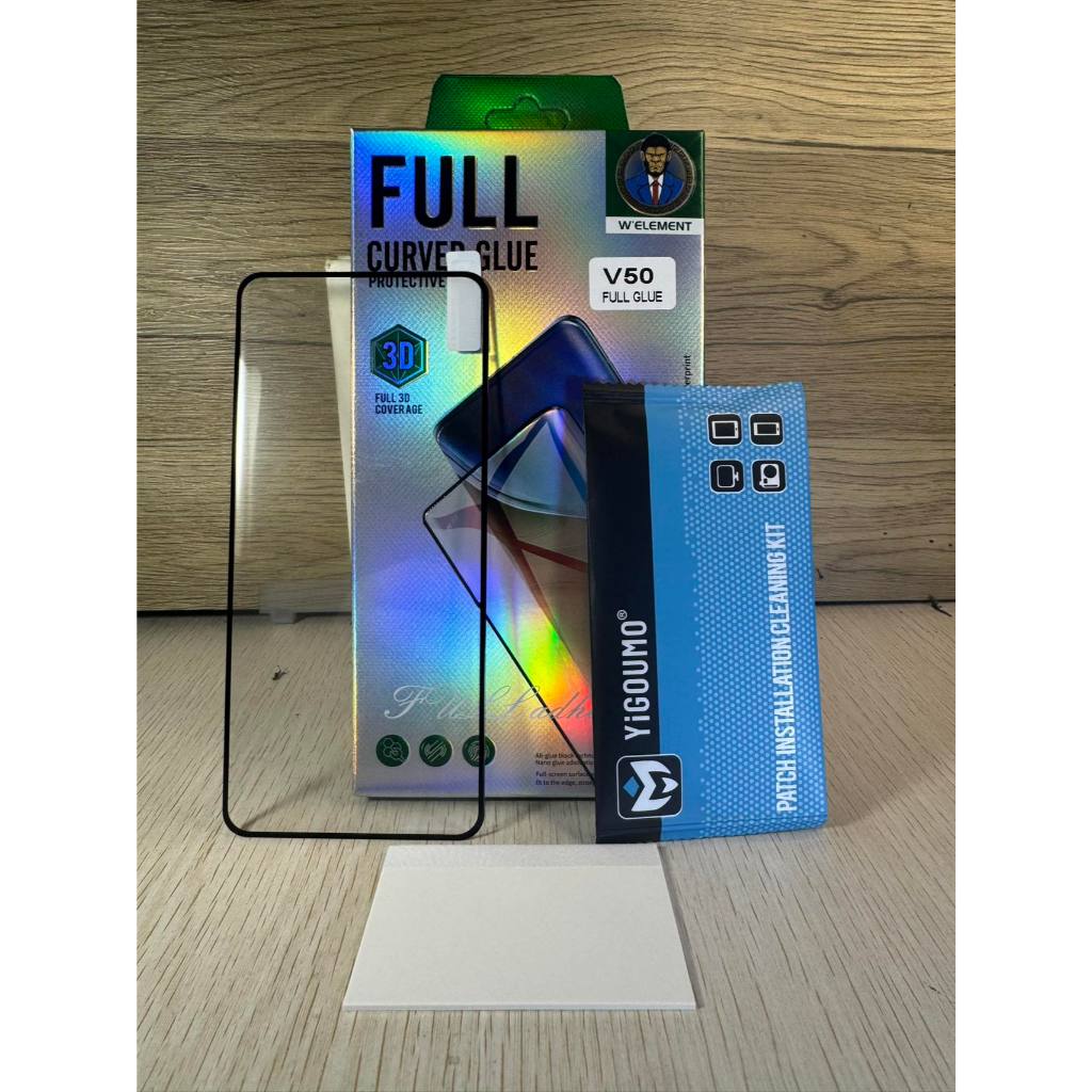 Full Glue Tempered Glass Curved To Curved Screen Protector vivo V50 V29 ...