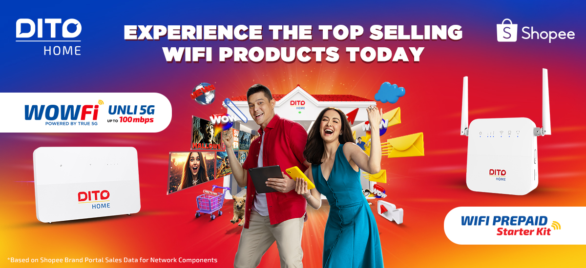 DITO Home WiFi Kit w/ 30 Days UNLI 5G Data | Shopee Philippines