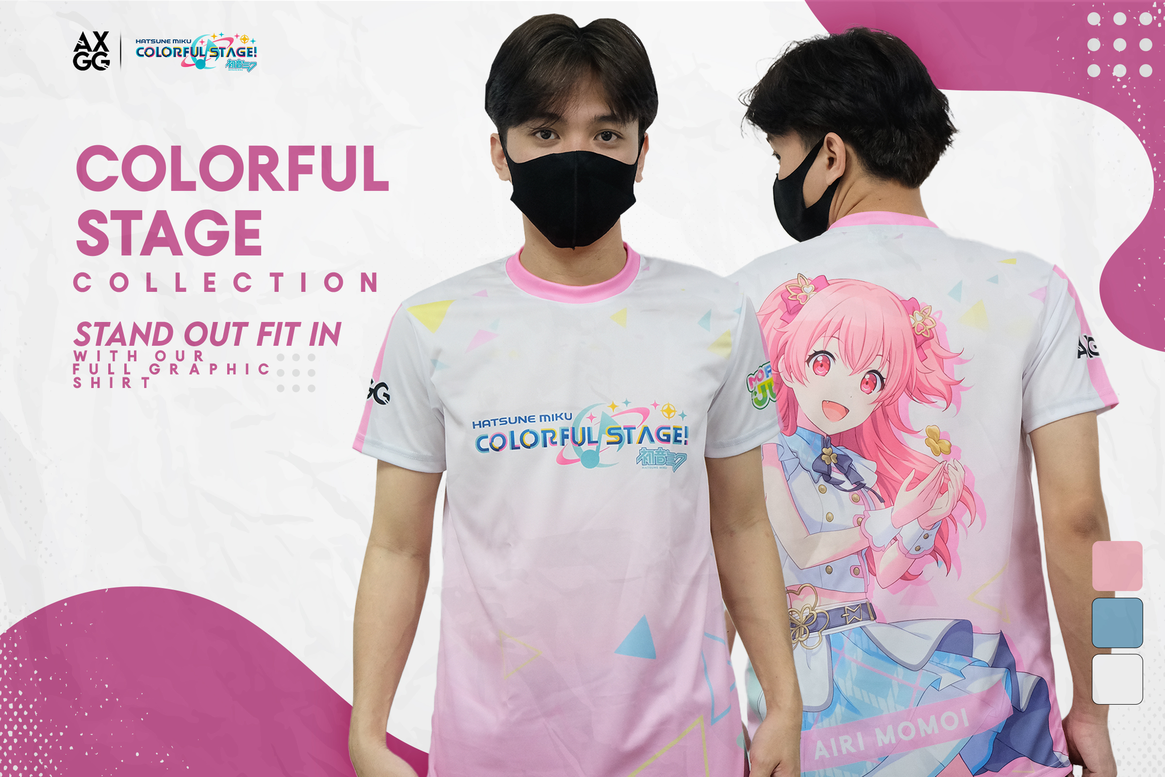 AXGG ' Colorful Stage More More Jump ' Anime T-Shirt | Shopee Philippines