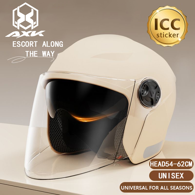 Love House Double Mirror Open Half Face Helmet motorcycle accessories ...