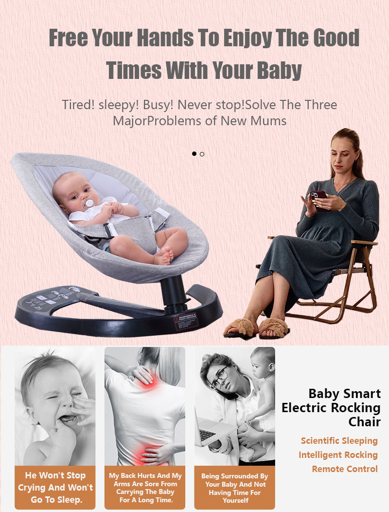 Rabbit Baby Swing Rocker Cradle Electric Adjustable Rocking Chair For ...