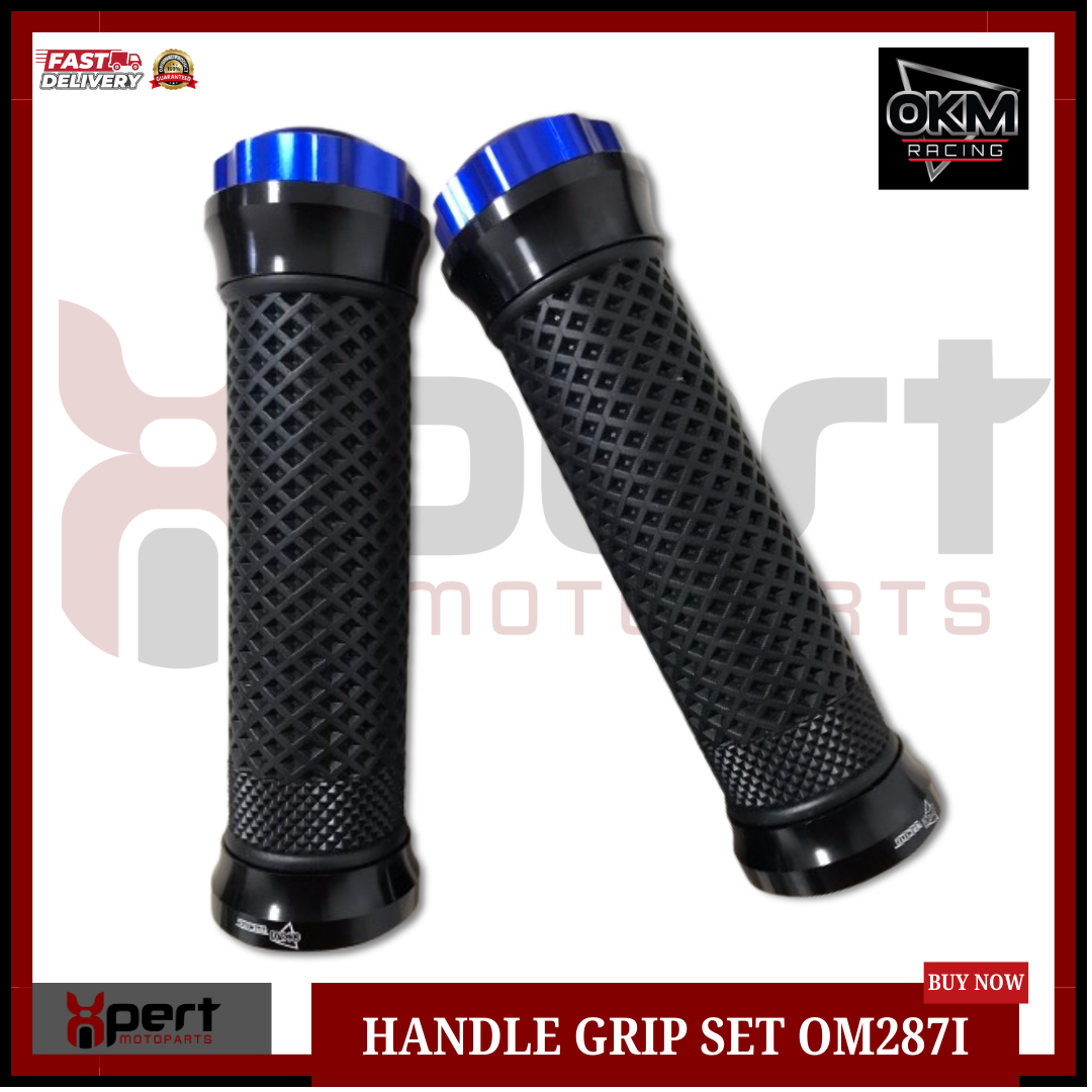 HANDLE GRIP SET OKM-275A RED/BLUE/BLACK/SILVER | Shopee Philippines
