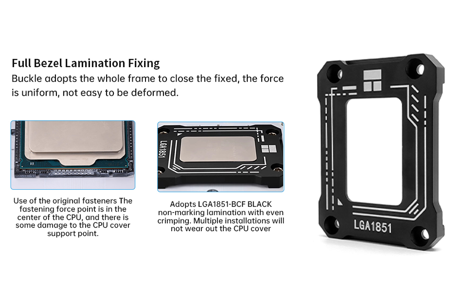 Thermalright LGA 1851 CPU Contact Frame for Intel 15th Gen Anti Bending ...