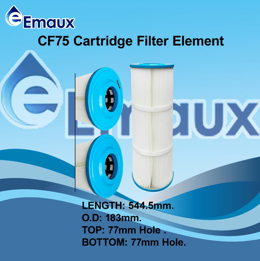 EMAUX Cartridge Filter Element Replacement -- CF25 | CF50 | CF75 | CF100 | CF150 | CF200 ...