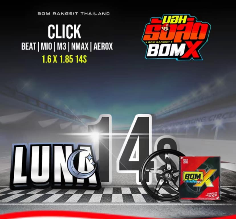 BOM X LUNA mags Bom Rangist mags For Click 125/150/Mio sporty/125i/Mio ...