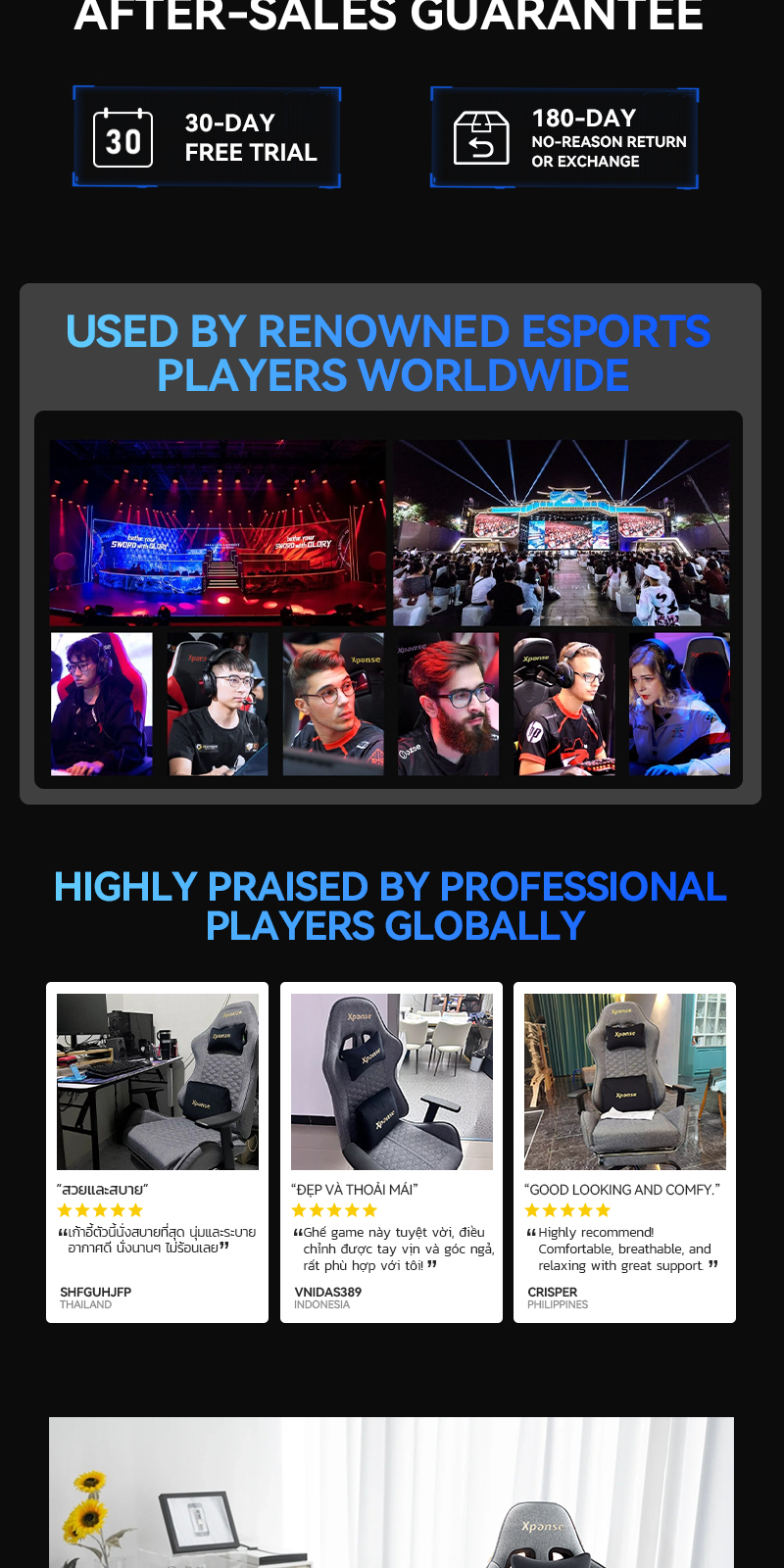 Xpanse Tech Fabric Gaming Chair Ergonomic Office Chair Game Chiar With ...