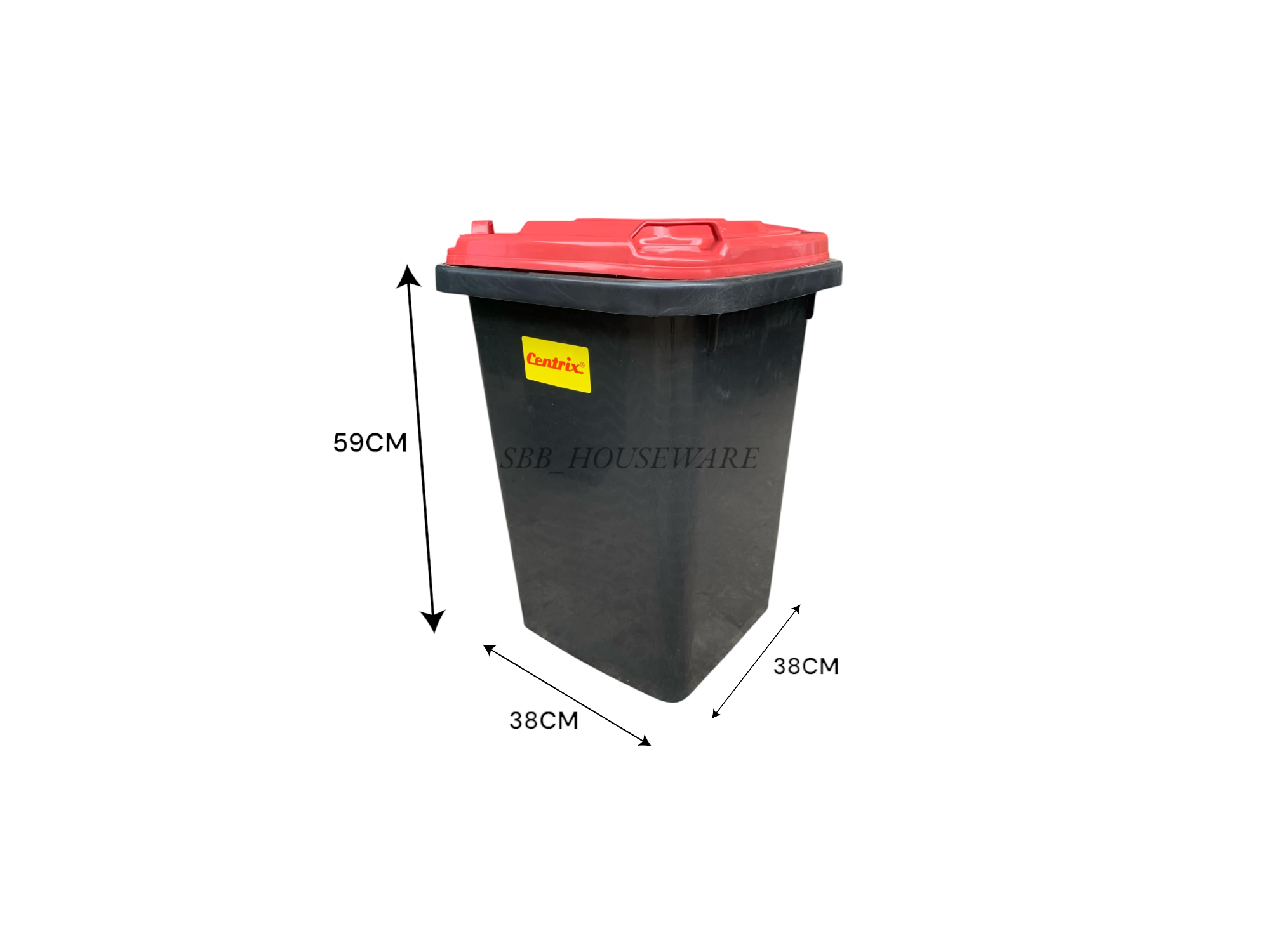 60 LITERS CENTRIX FULL FLIP TRASH CAN WITH COVER #600 | Shopee Philippines