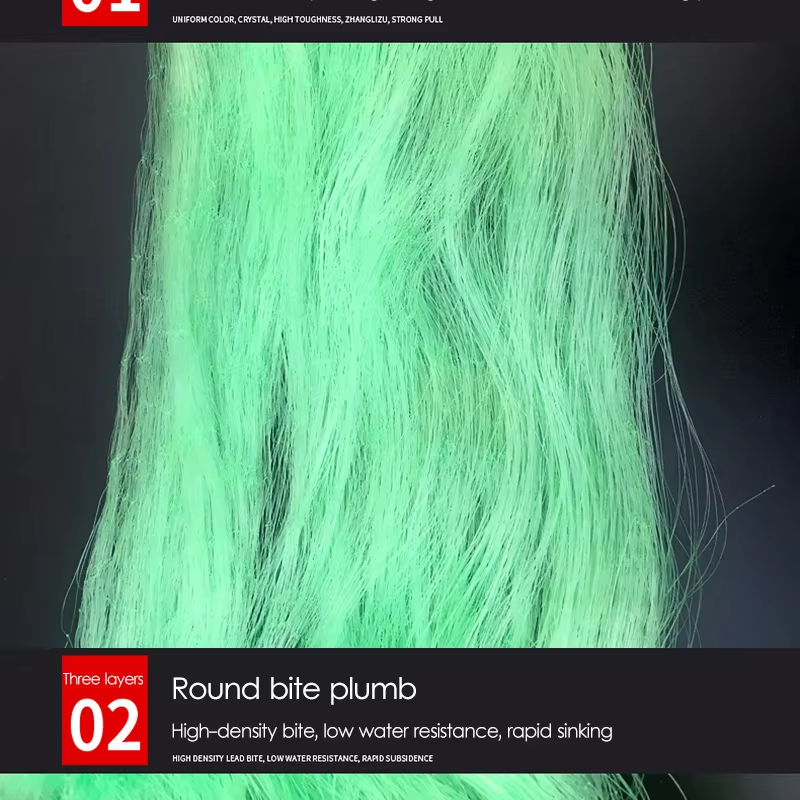 3 Layer Green Fishing Net Floating Net Adhesive Net Monofilament Net ...