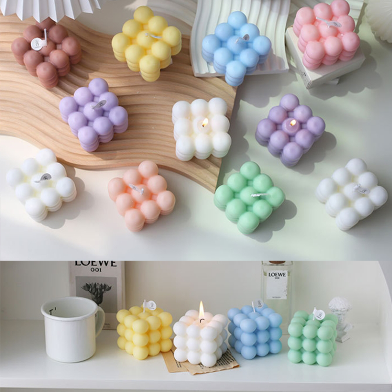 150g Pure soybean handmade candle Aesthetic Nordic Style Bubble Scented ...
