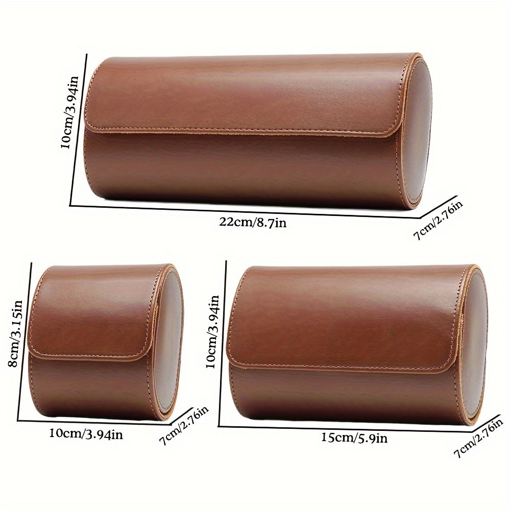 High quality Multifunctional Watch Roll Travel Case Leather Watch Roll ...