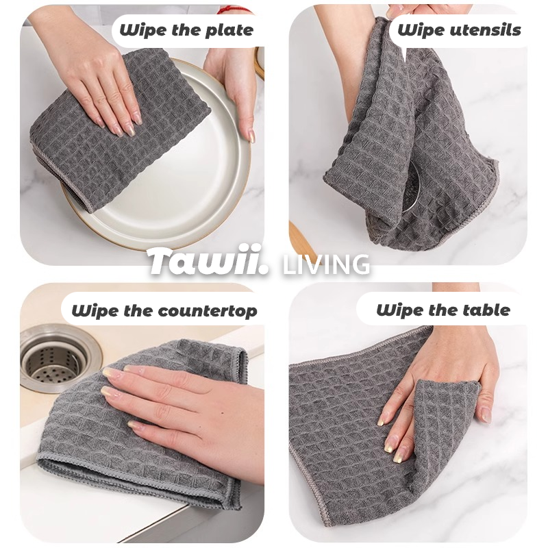 Tawii. Cleaning Cloth Absorbent Towel Barista Towel Rag Cleaning Cloth ...