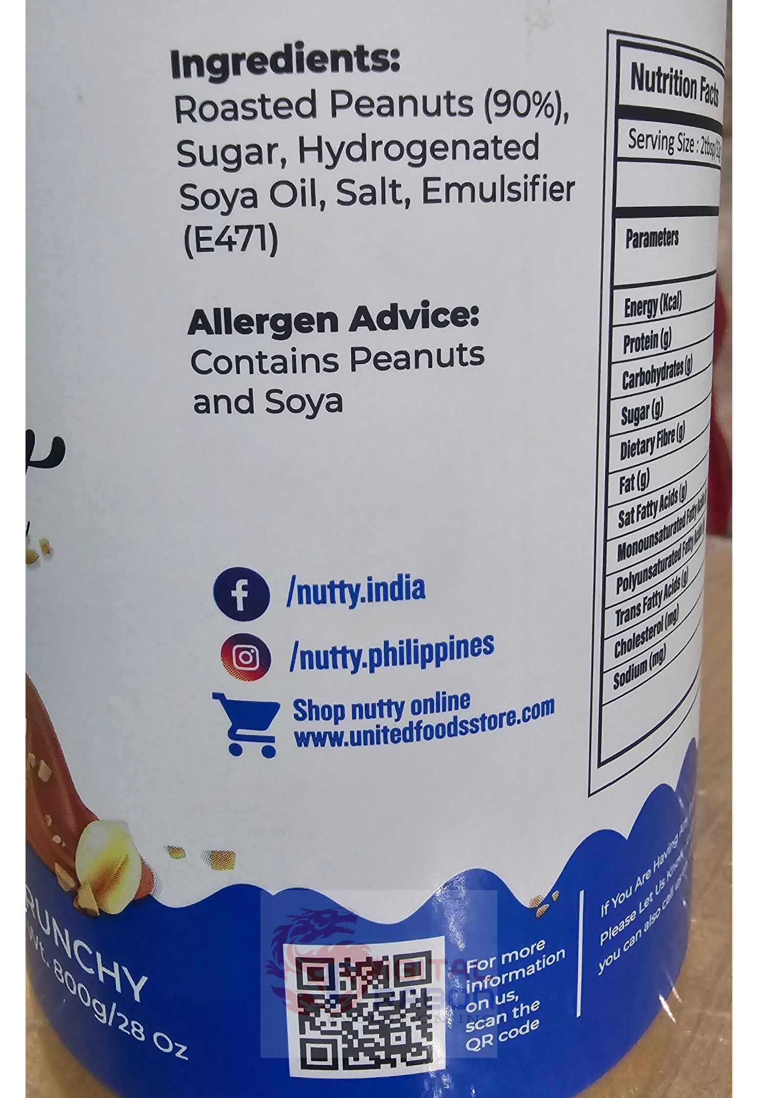 AUTHENTIC NUTTY CRUNCHY / CREAMY PEANUT BUTTER with the GOODNESS OF ...