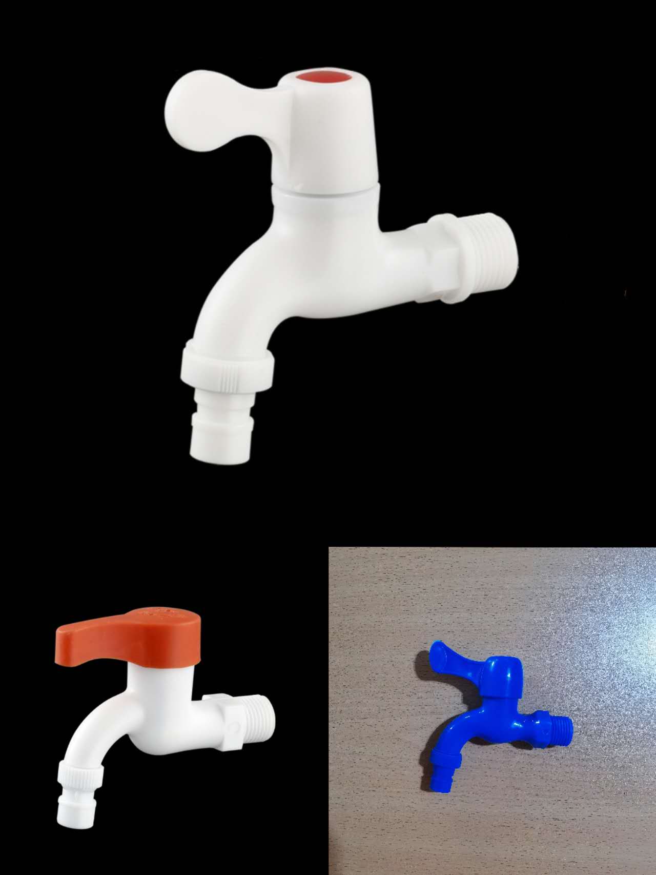 Plastic PVC/POM Faucet/Gripo With Hose Connector(1/2inch,3/4inch ...