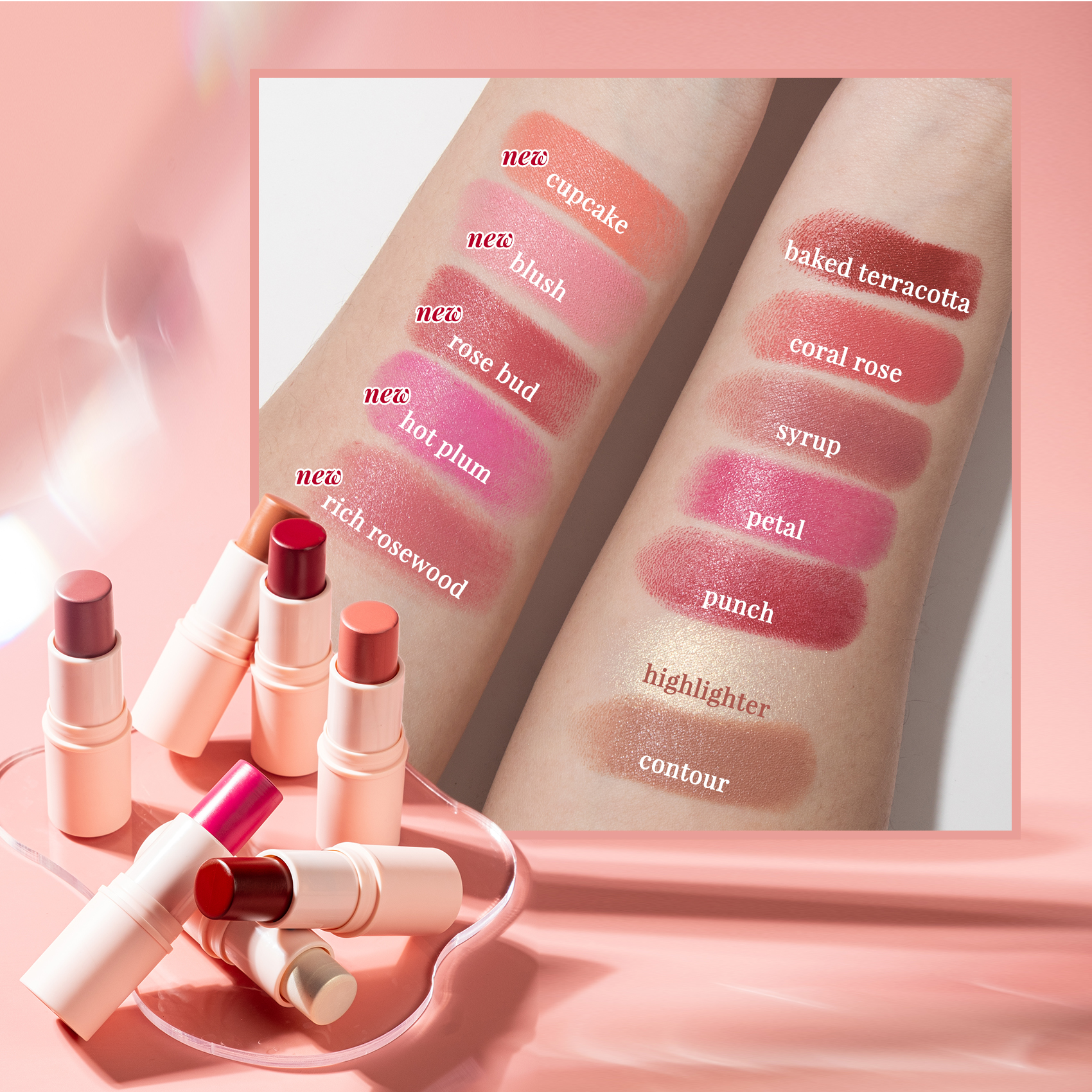 Butterfly Kisses Highlighter Stick Radiant Dewy Sheen Long-Wear Glow ...