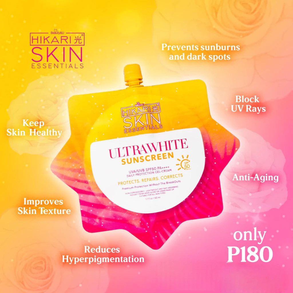 BUY 1 TAKE 2 HIKARI Ultra White Sunscreen Whitening Wear Sun Screen ...