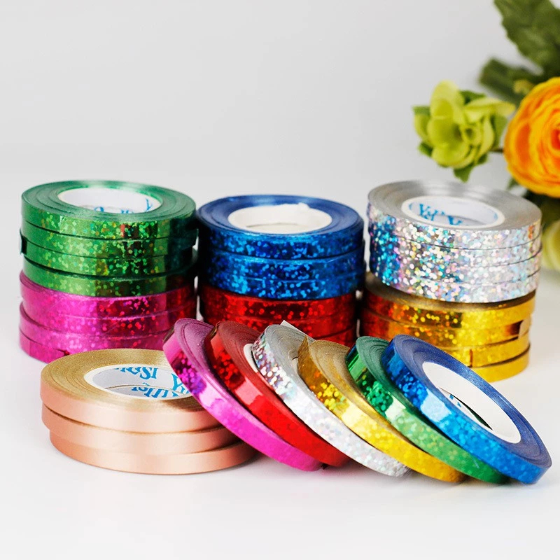 10m Balloon Ribbon Laser Ribbon Adhesive Ribbons Birthday Party Diy ...