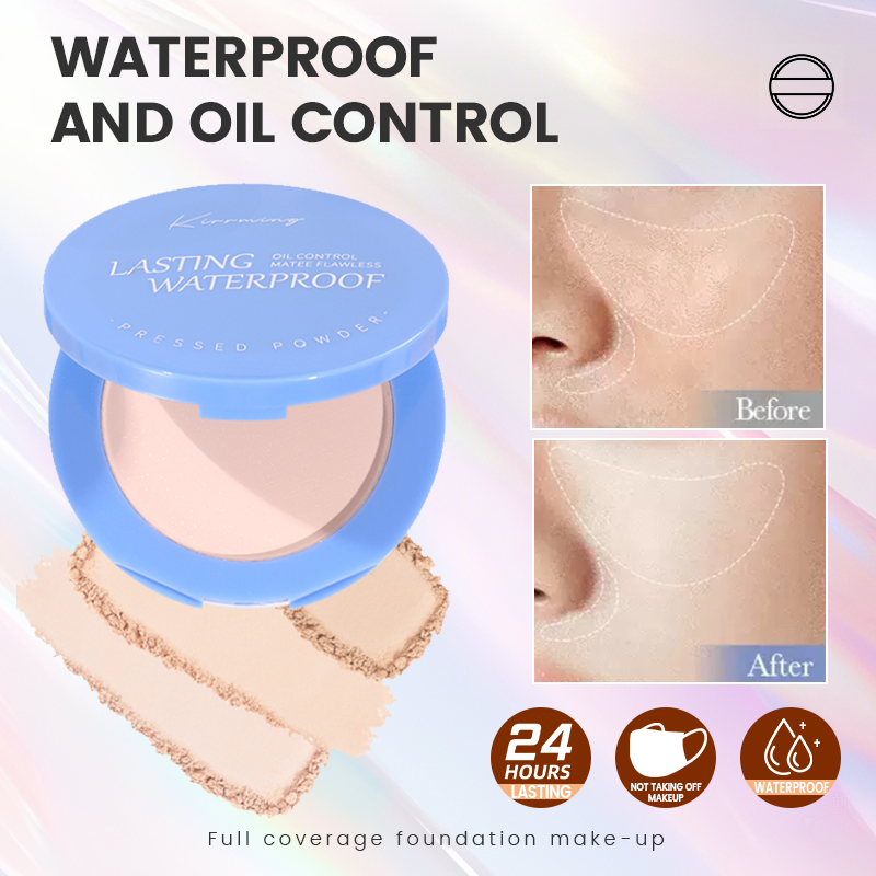 【BUY 1 TAKE 2】Face Powder Lasting Waterproof Oil Control Matte Flawless ...