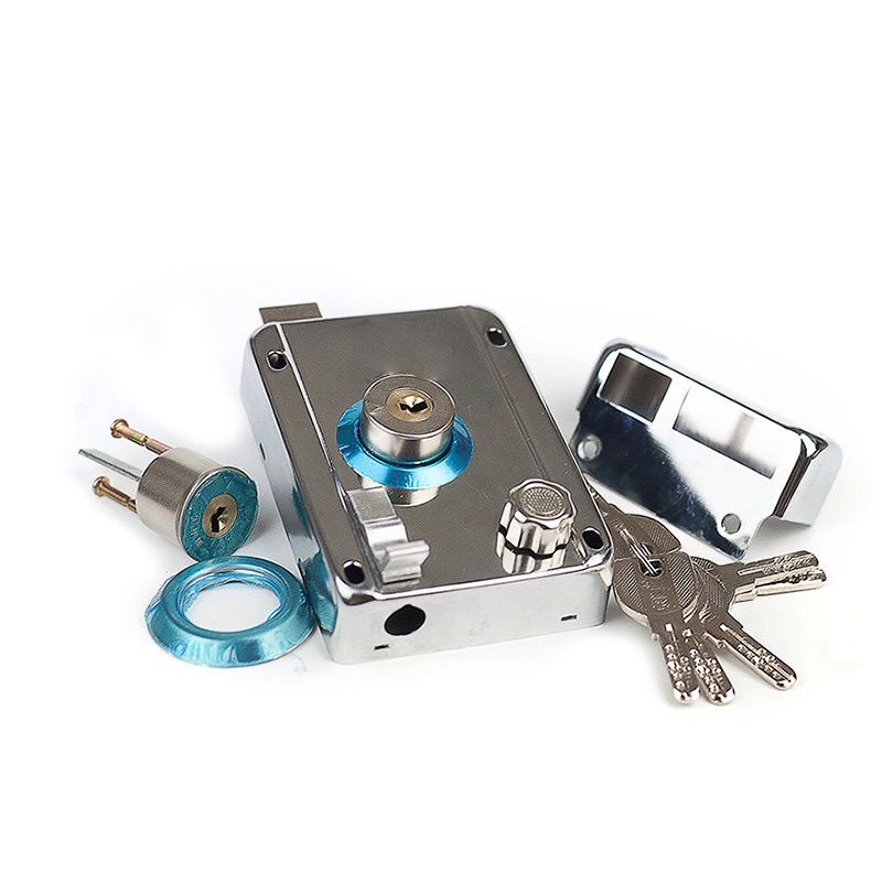 HH Stainless Main Door Lock Set Strong Deadbolt Gate Lock Universal ...